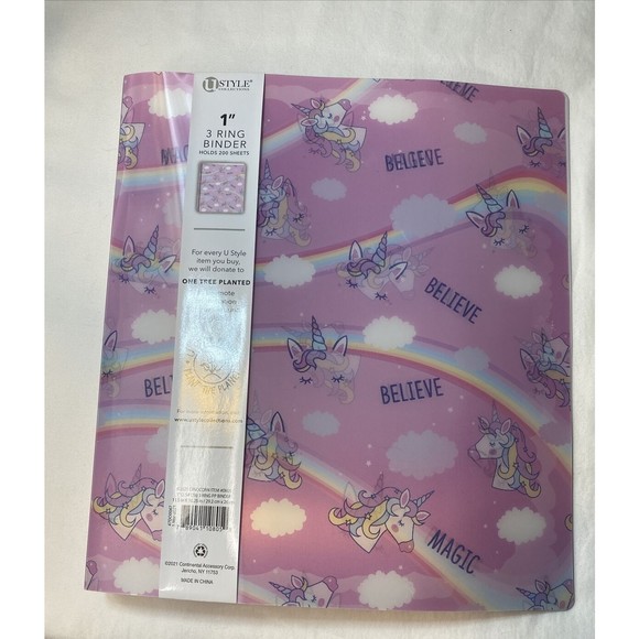 U Style Collections | Office | U Style Collection In 3 Ring Pink Binder ...